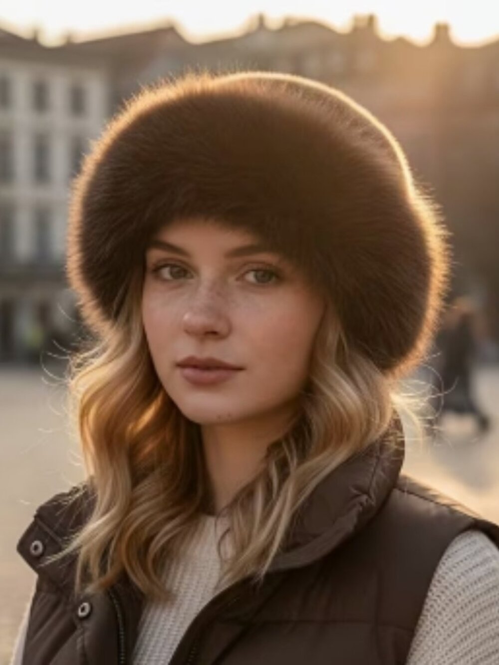 Accessories | New Chocolate Brown Mongolia Style Faux Fur Hat Beautiful ...